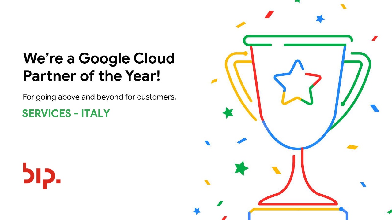 BIP è “Italy Services Partner of the year” di Google Cloud - Bip Consulting
